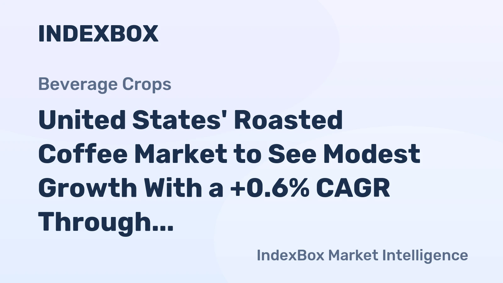 United States' Roasted Coffee Market to See Modest Growth With a +0.6% CAGR Through 2035
