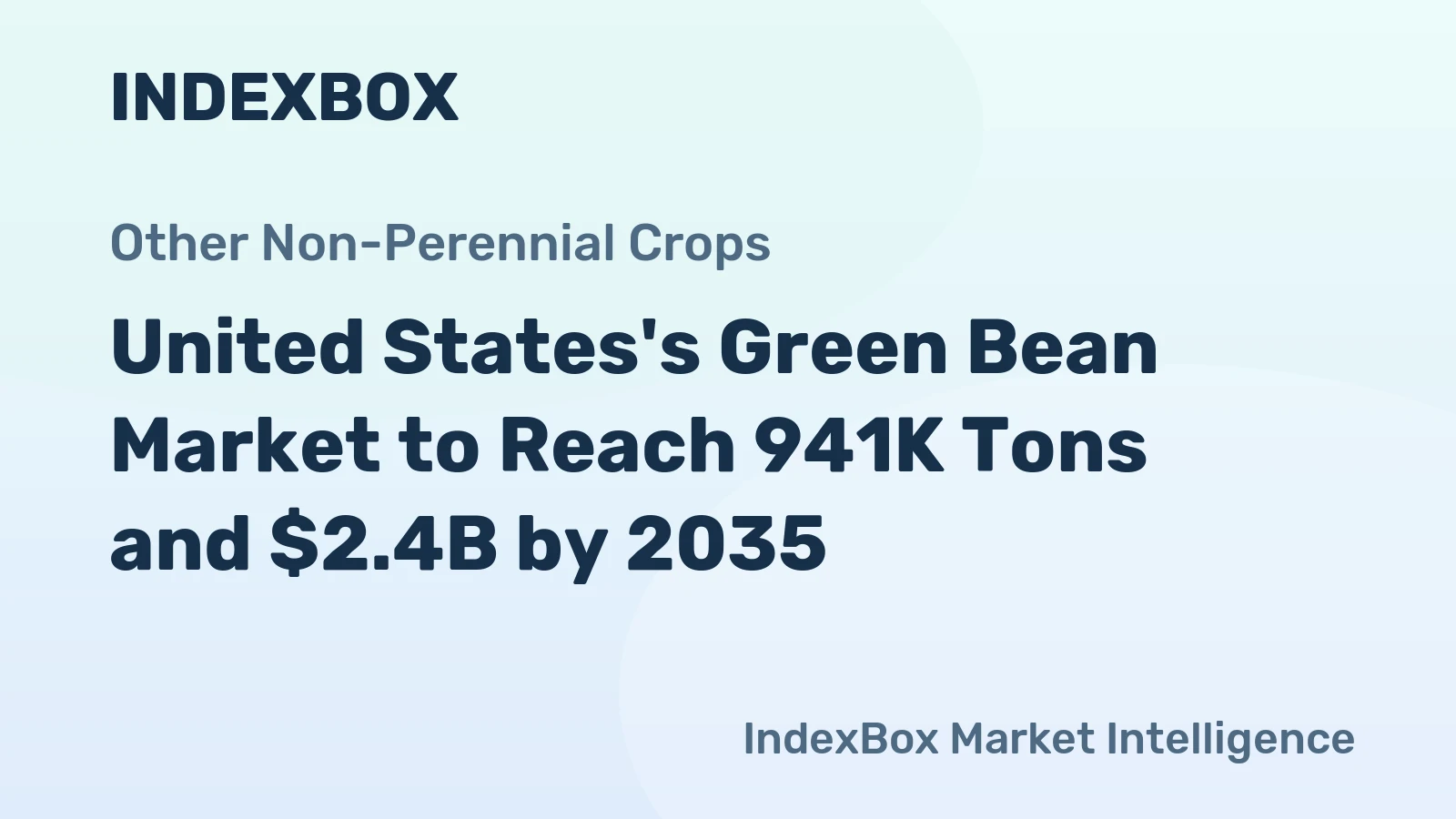 United States's Green Bean Market to Reach 941K Tons and $2.4B by 2035