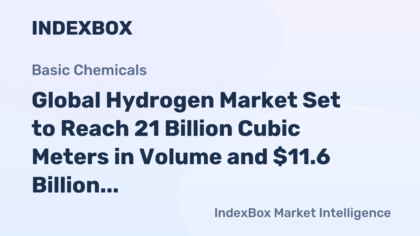 Global Hydrogen Market Set to Reach 21 Billion Cubic Meters in Volume and $11.6 Billion in Value by 2035