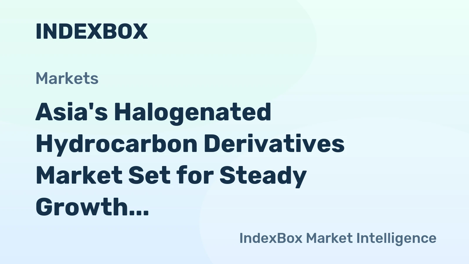 Asia's Halogenated Hydrocarbon Derivatives Market Set for Steady Growth With a 2.2% Volume CAGR Through 2035