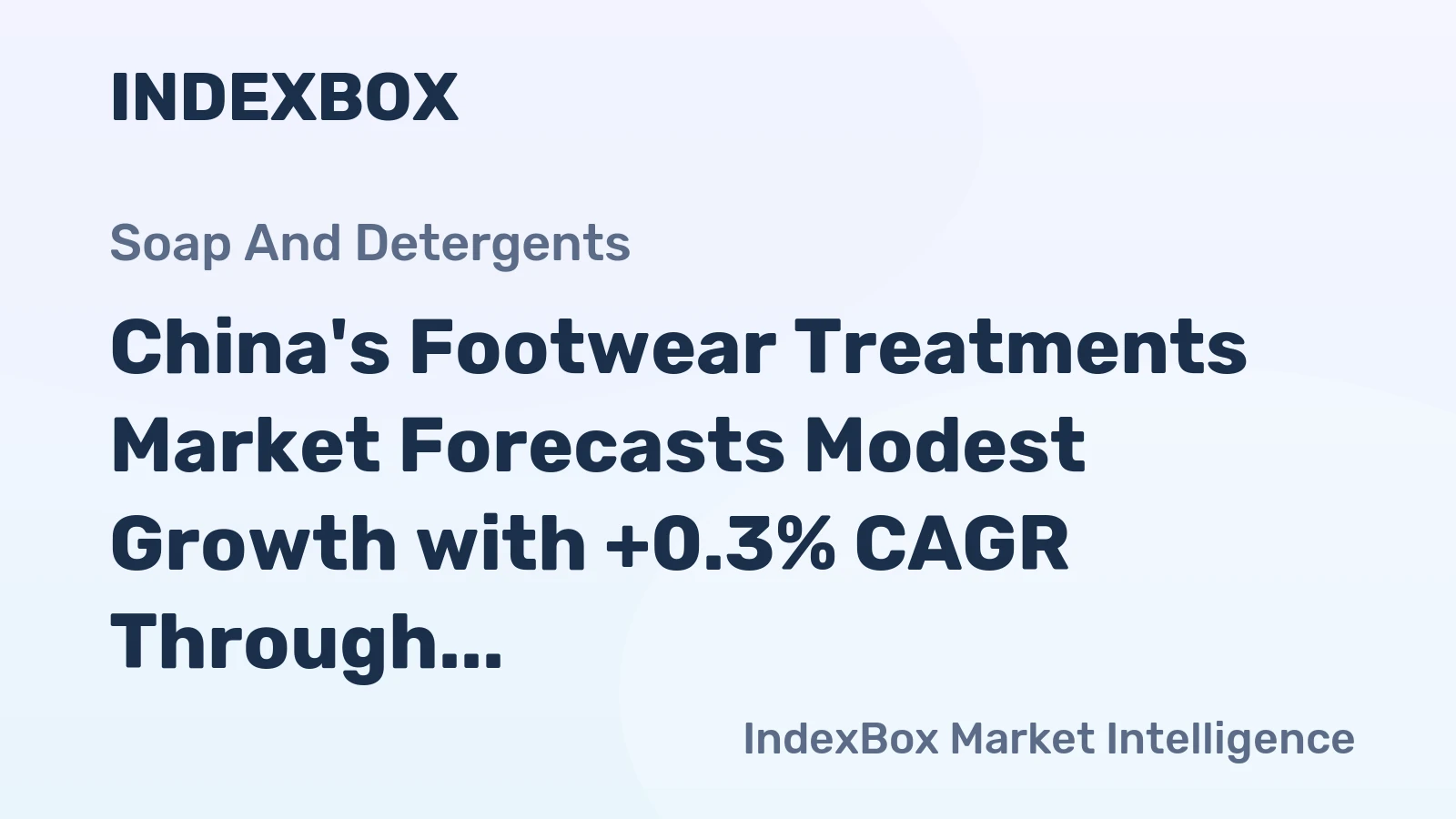 China's Footwear Treatments Market Forecasts Modest Growth with +0.3% CAGR Through 2035