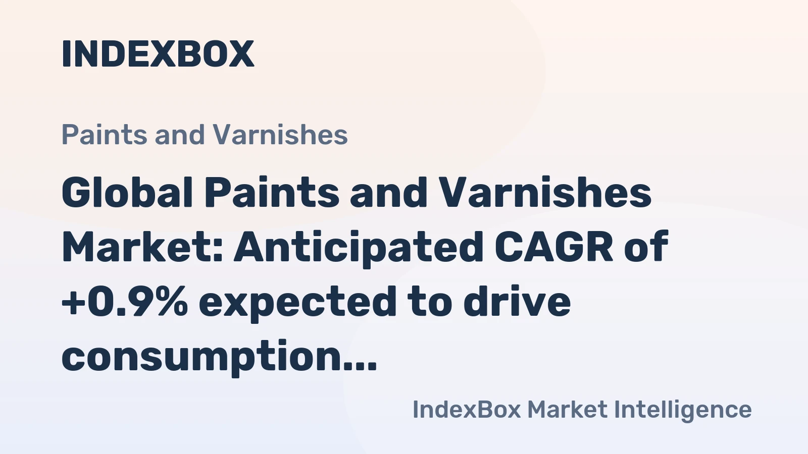 Global Paints and Varnishes Market: Anticipated CAGR of +0.9% expected to drive consumption to 49M tons by 2035