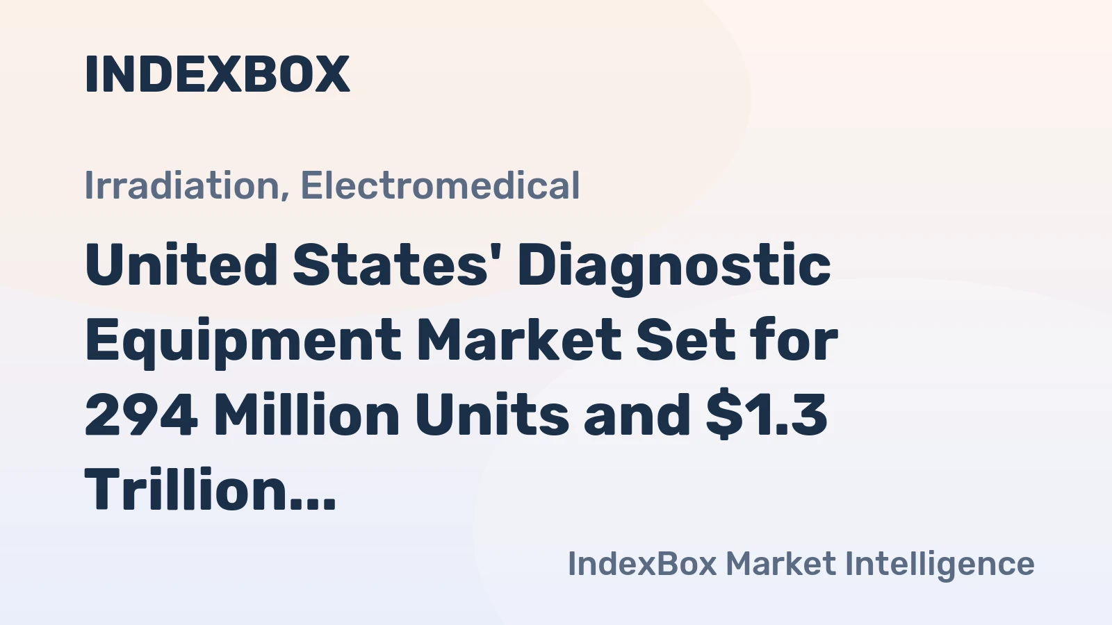 United States' Diagnostic Equipment Market Set for 294 Million Units and $1.3 Trillion in Value by 2035