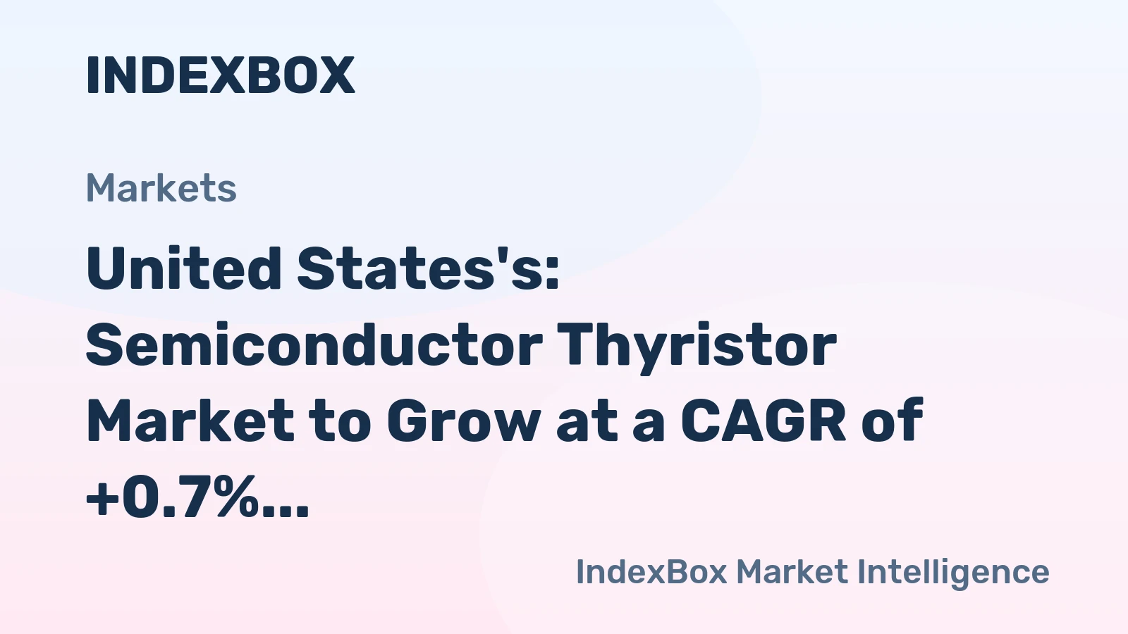 United States's: Semiconductor Thyristor Market to Grow at a CAGR of +0.7%, Reaching 99M Units by 2035