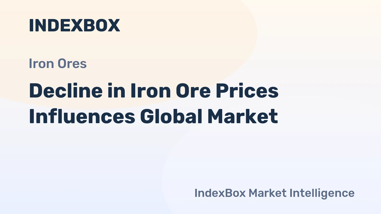 Decline in Iron Ore Prices Influences Global Market