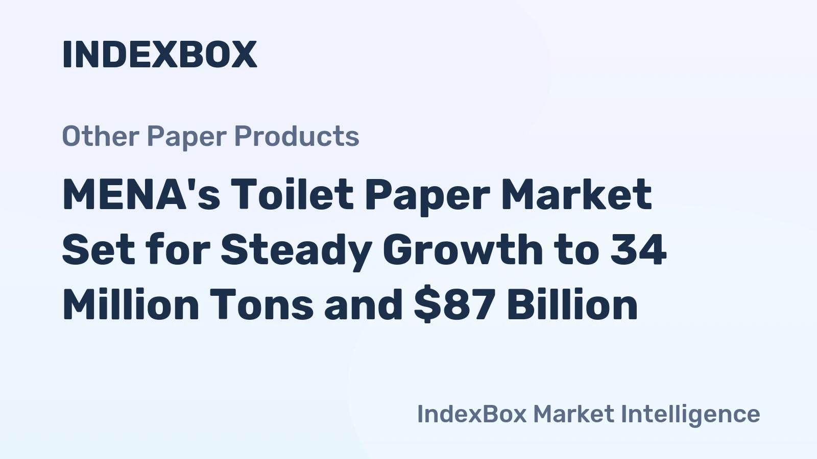 MENA's Toilet Paper Market Set for Steady Growth to 34 Million Tons and $87 Billion