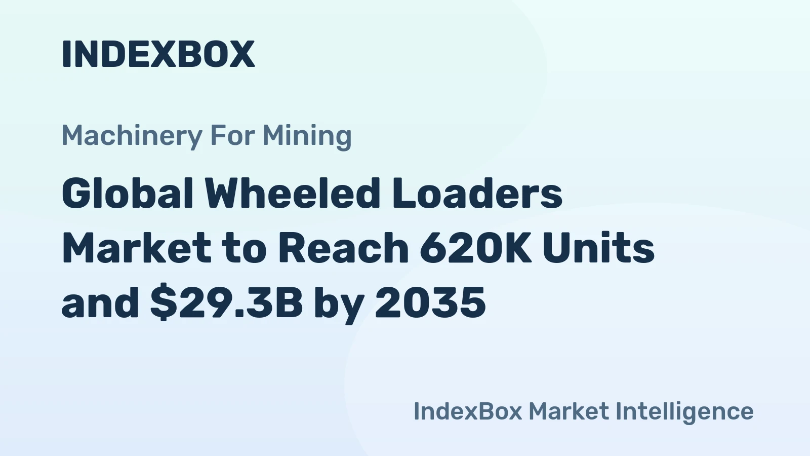 Global Wheeled Loaders Market to Reach 620K Units and $29.3B by 2035