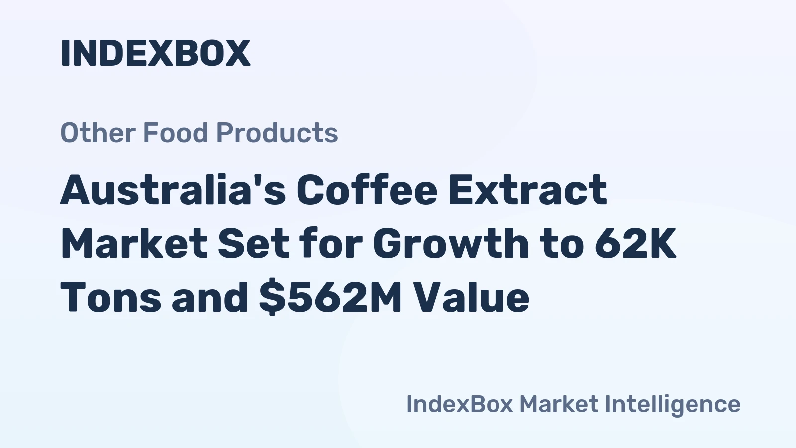 Australia's Coffee Extract Market Set for Growth to 62K Tons and $562M Value