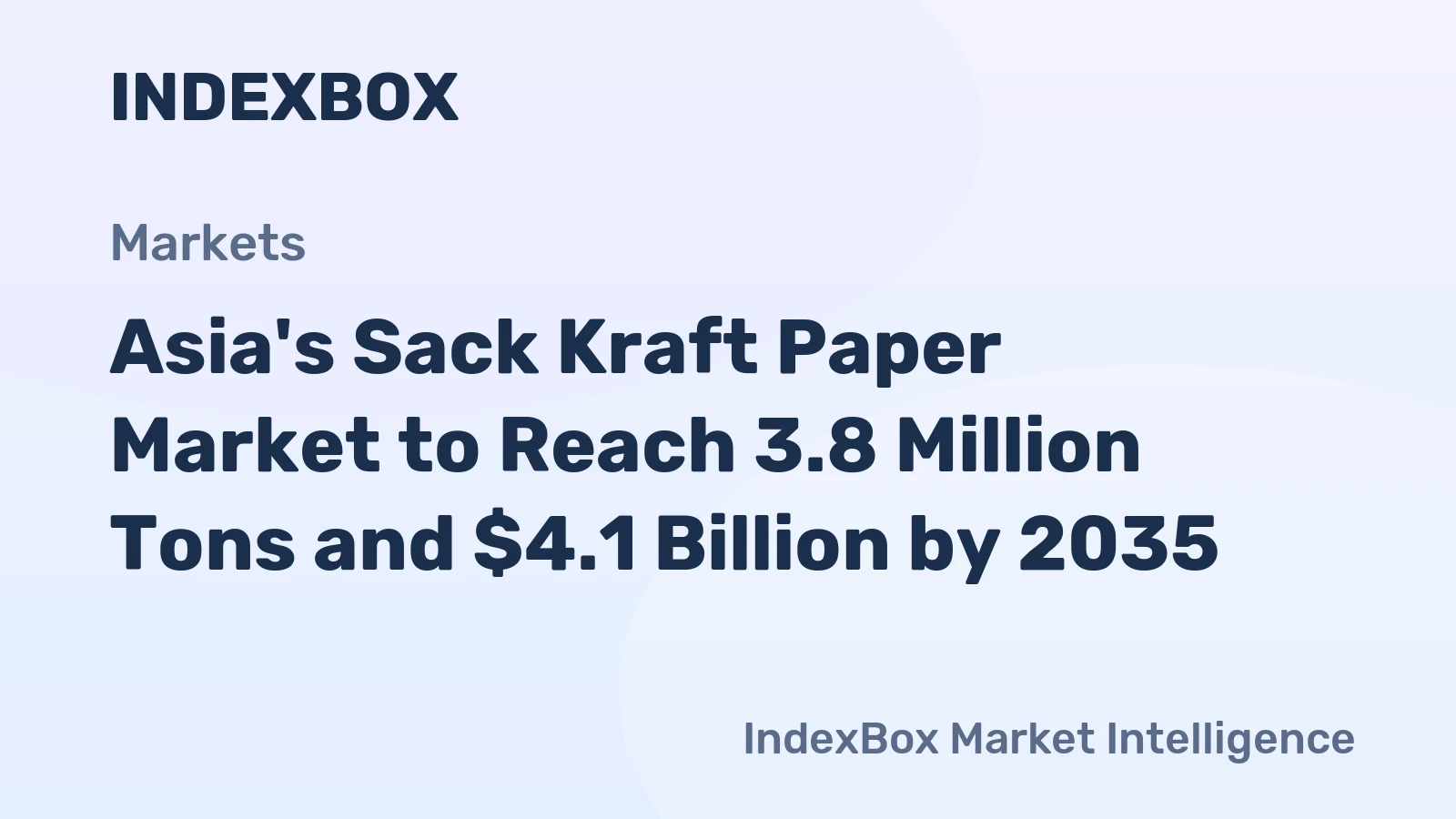 Asia's Sack Kraft Paper Market to Reach 3.8 Million Tons and $4.1 Billion by 2035