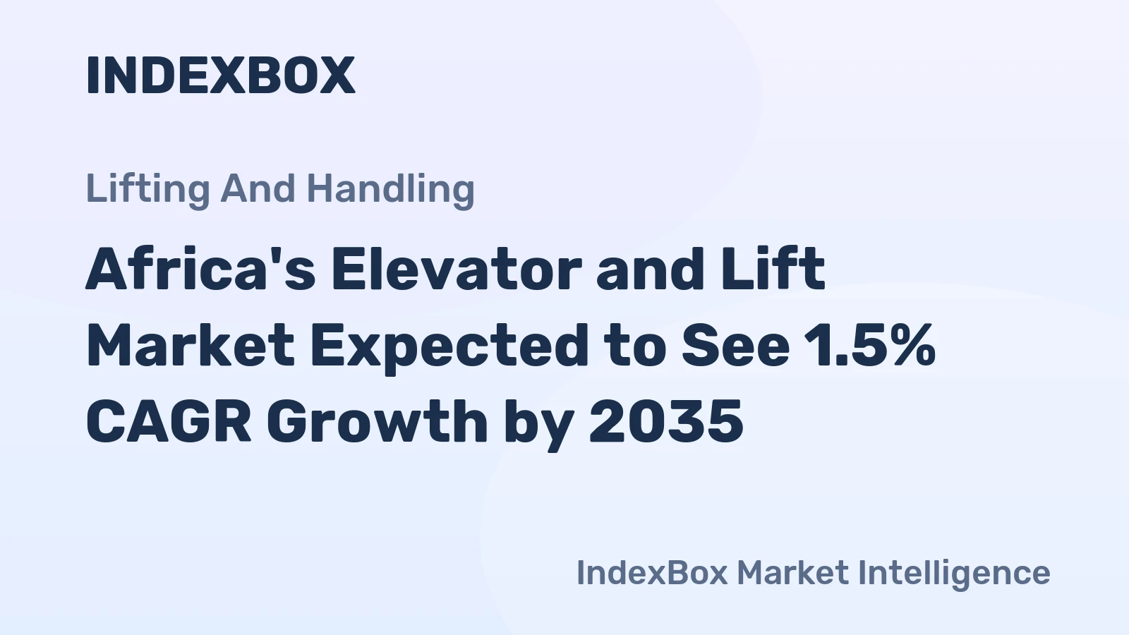 Africa's Elevator and Lift Market Expected to See 1.5% CAGR Growth by 2035