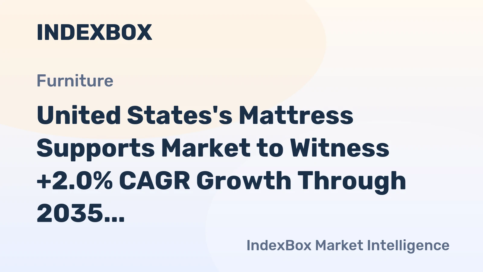 United States's Mattress Supports Market to Witness +2.0% CAGR Growth Through 2035
