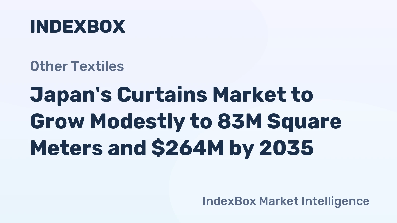 Japan's Curtains Market to Grow Modestly to 83M Square Meters and $264M by 2035