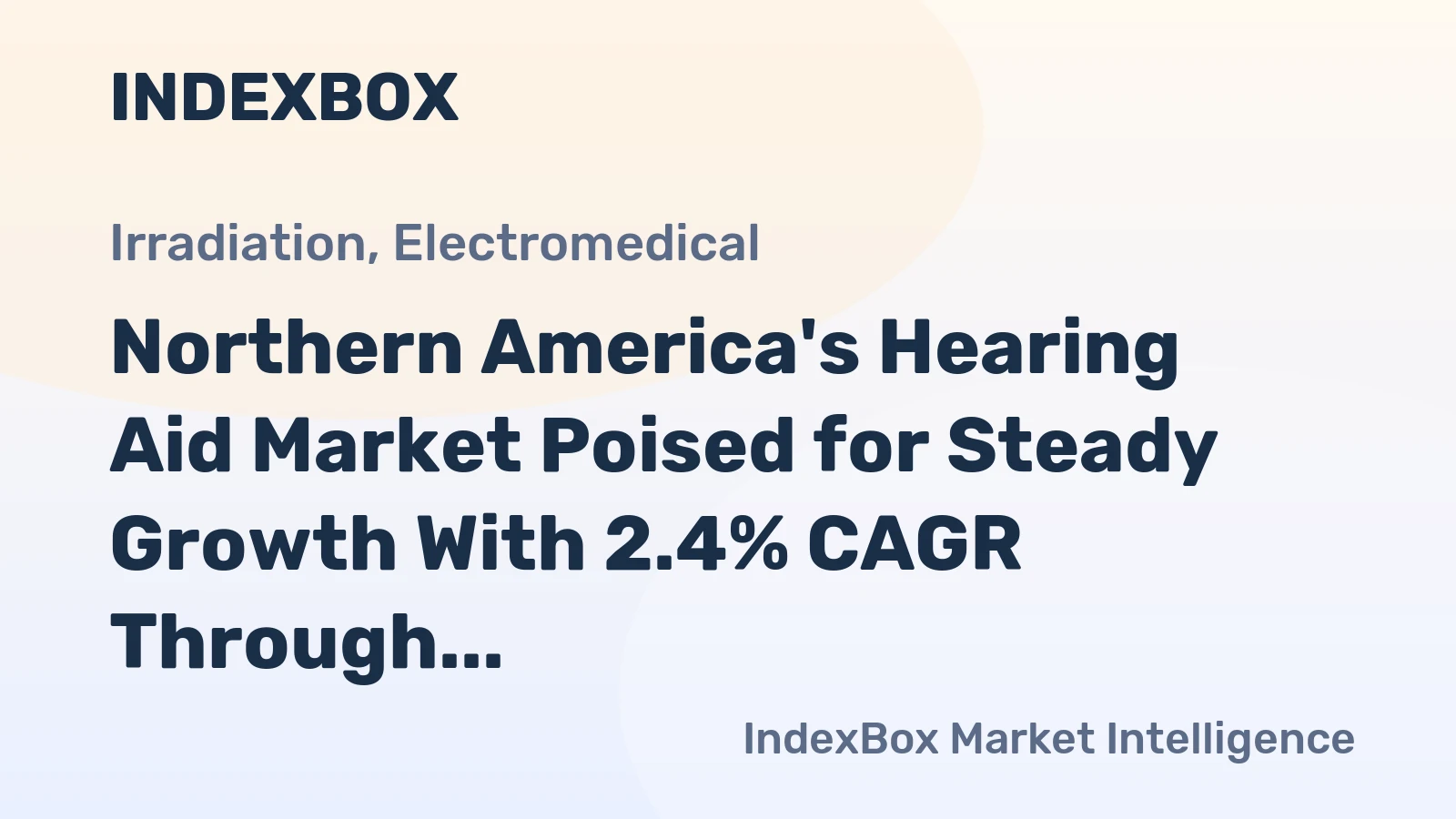 Northern America's Hearing Aid Market Poised for Steady Growth With 2.4% CAGR Through 2035