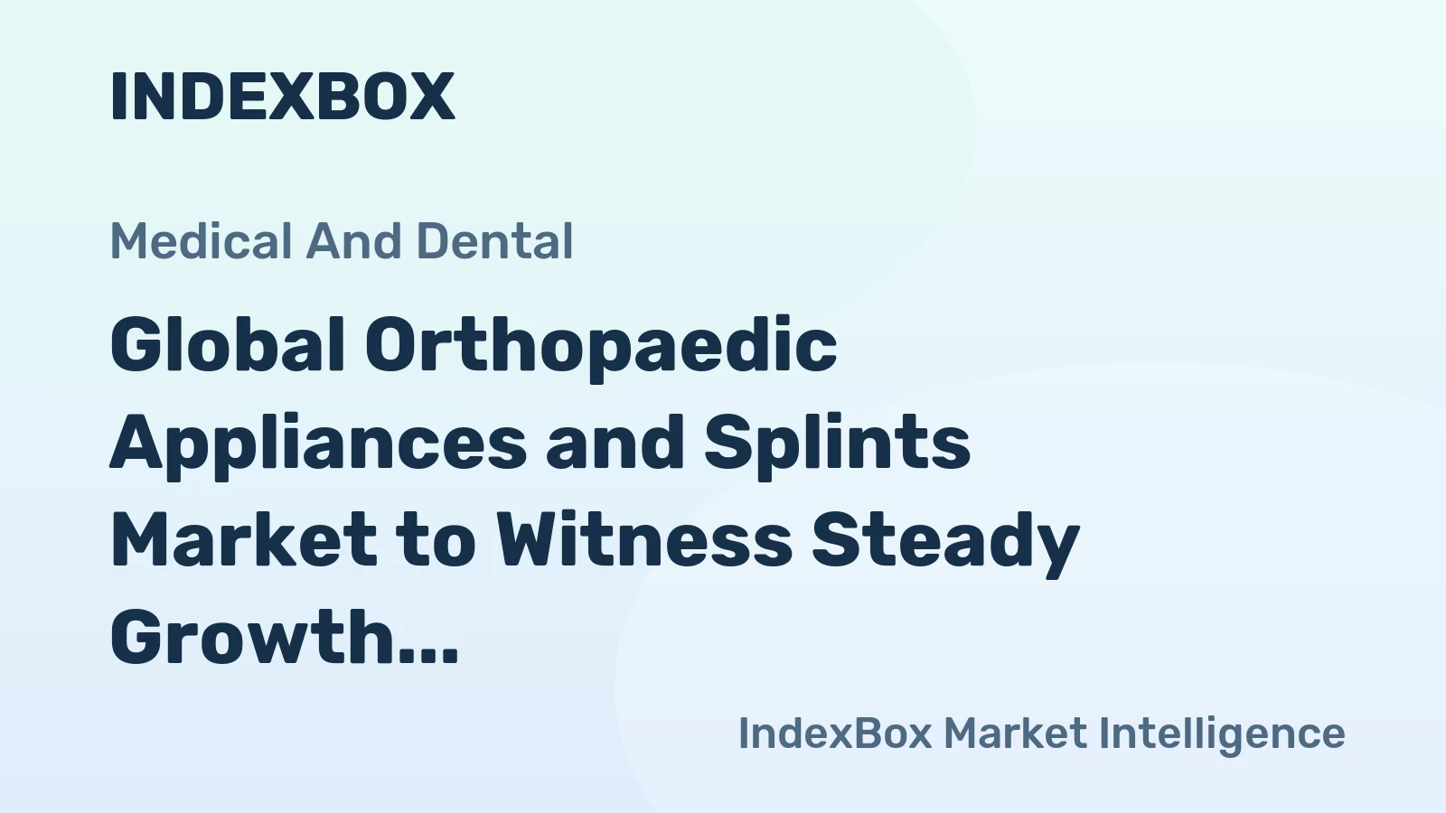 Global Orthopaedic Appliances and Splints Market to Witness Steady Growth with a CAGR of +1.5% from 2024 to 2035