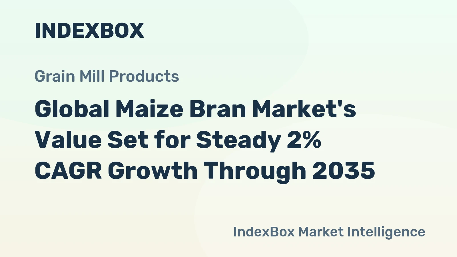 Global Maize Bran Market's Value Set for Steady 2% CAGR Growth Through 2035