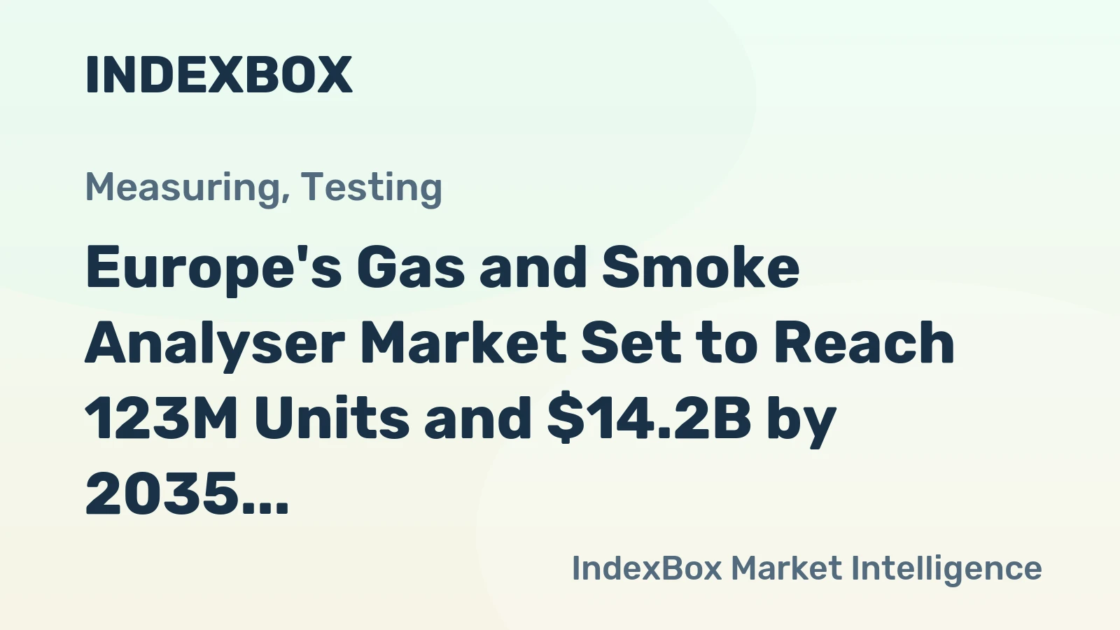 Europe's Gas and Smoke Analyser Market Set to Reach 123M Units and $14.2B by 2035