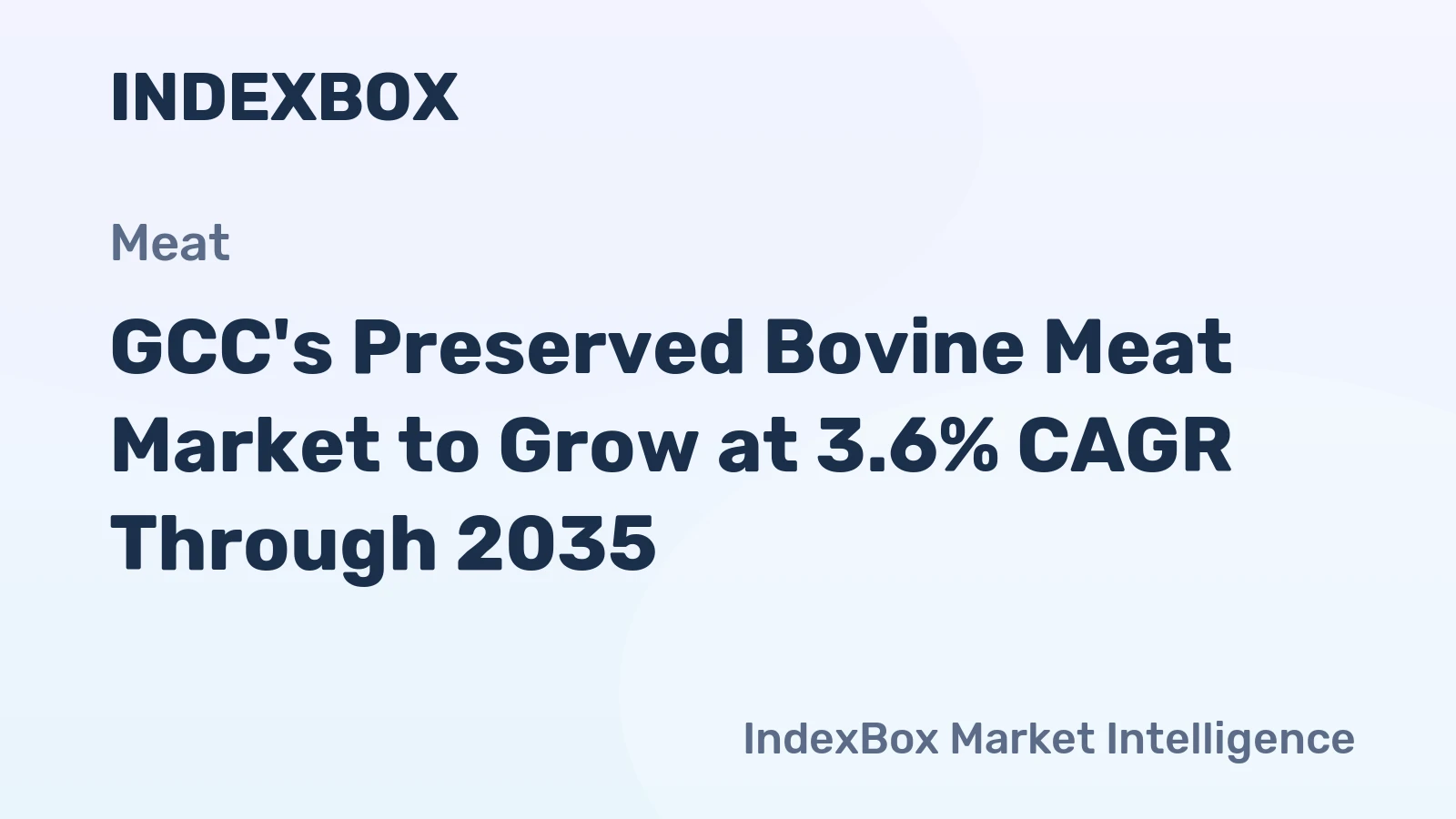 GCC's Preserved Bovine Meat Market to Grow at 3.6% CAGR Through 2035