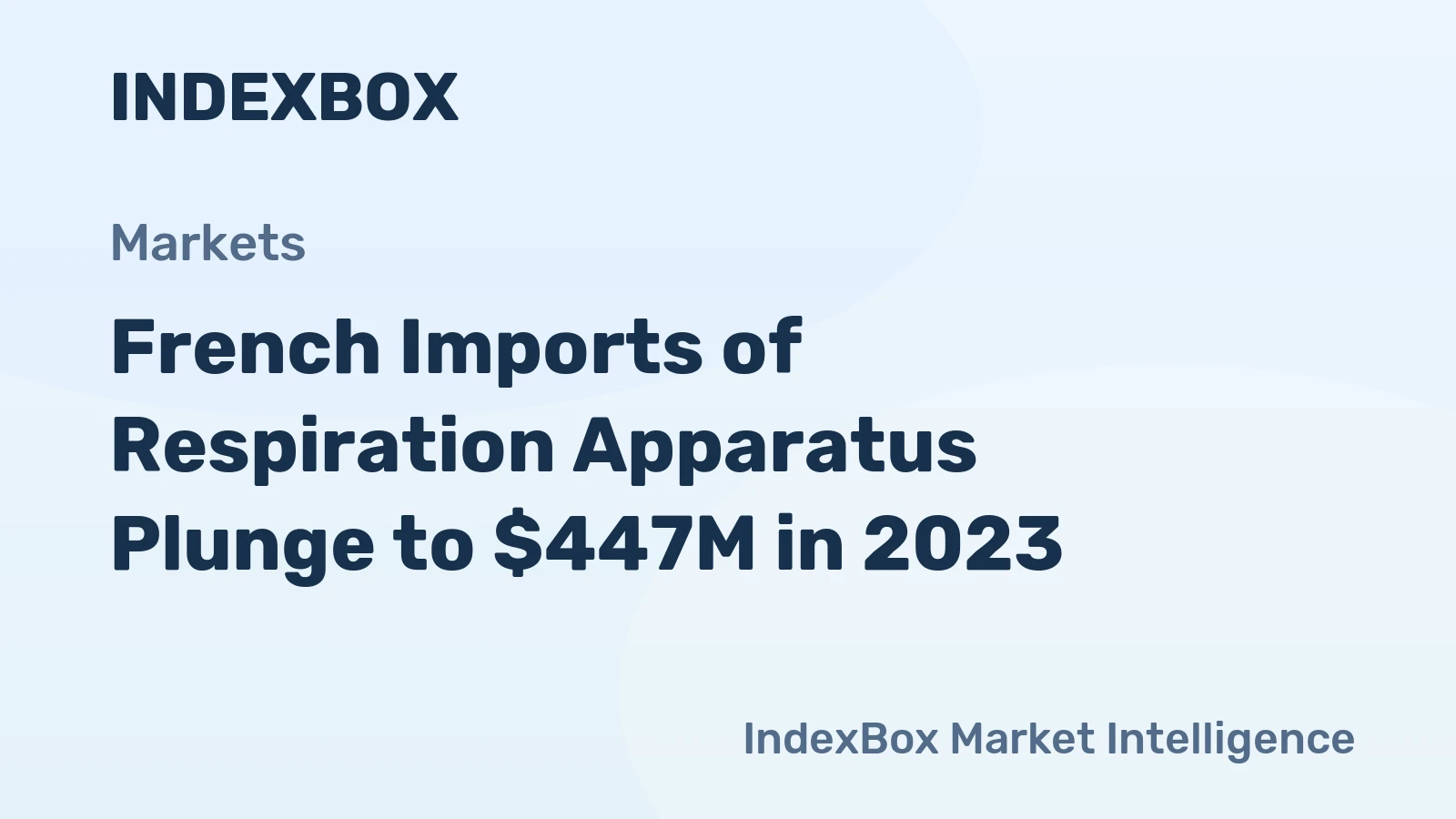 French Imports of Respiration Apparatus Plunge to $447M in 2023