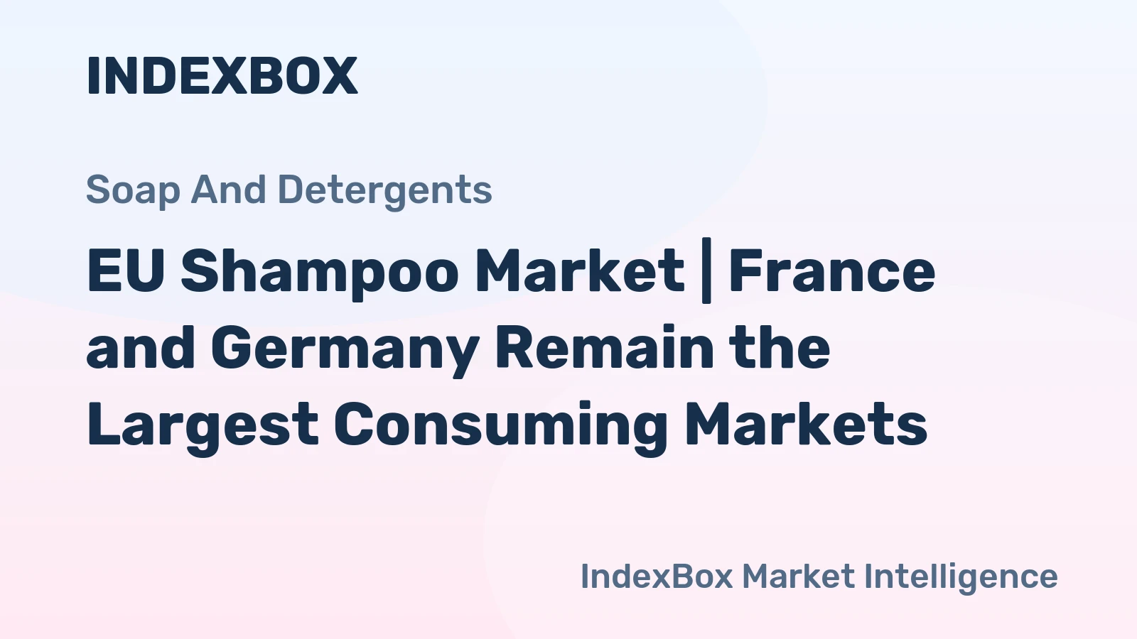 EU Shampoo Market | France and Germany Remain the Largest Consuming Markets