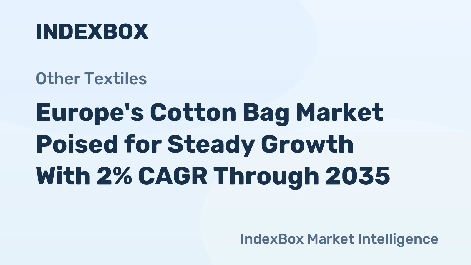 Europe's Cotton Bag Market Poised for Steady Growth With 2% CAGR Through 2035