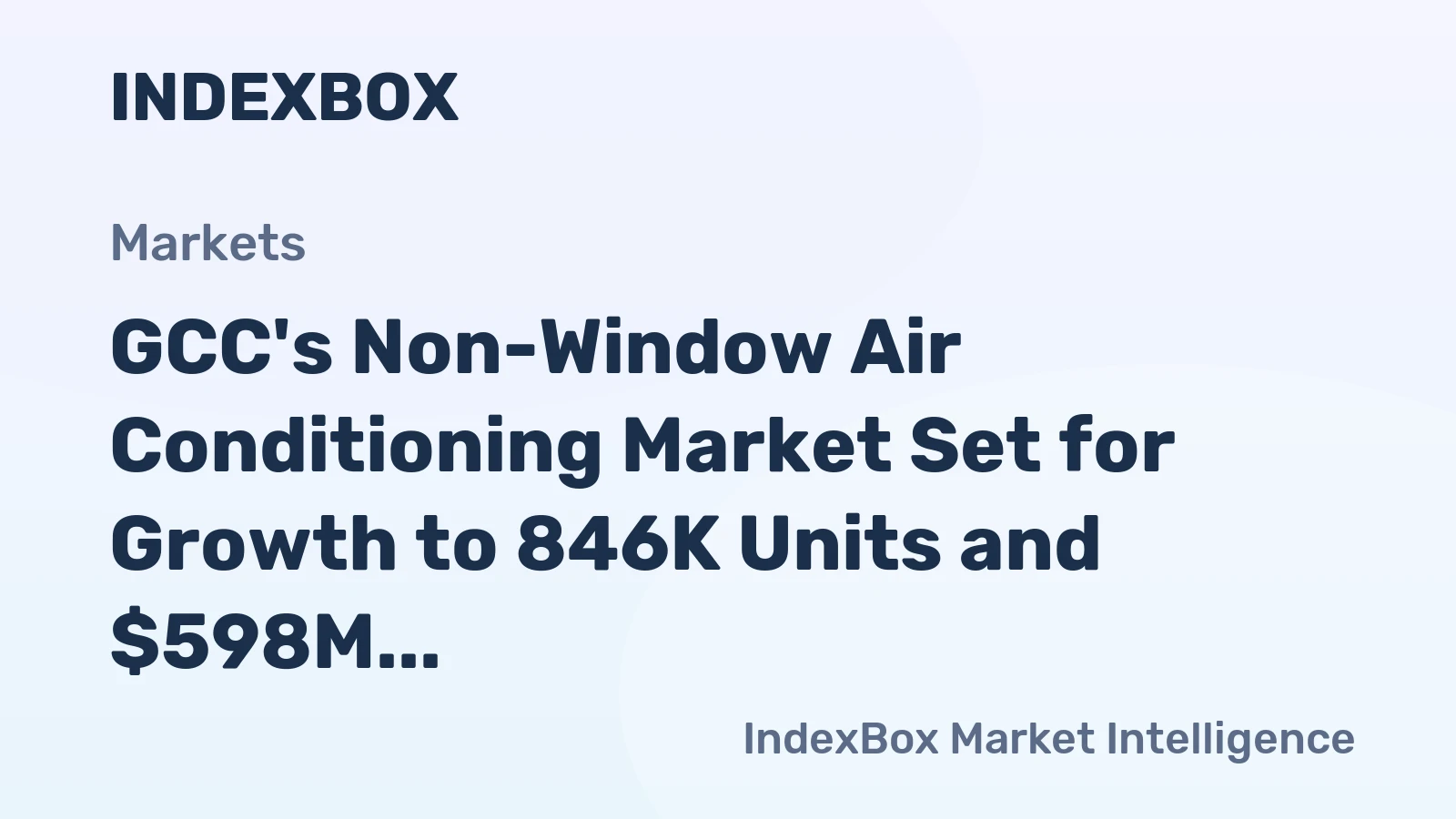 GCC's Non-Window Air Conditioning Market Set for Growth to 846K Units and $598M