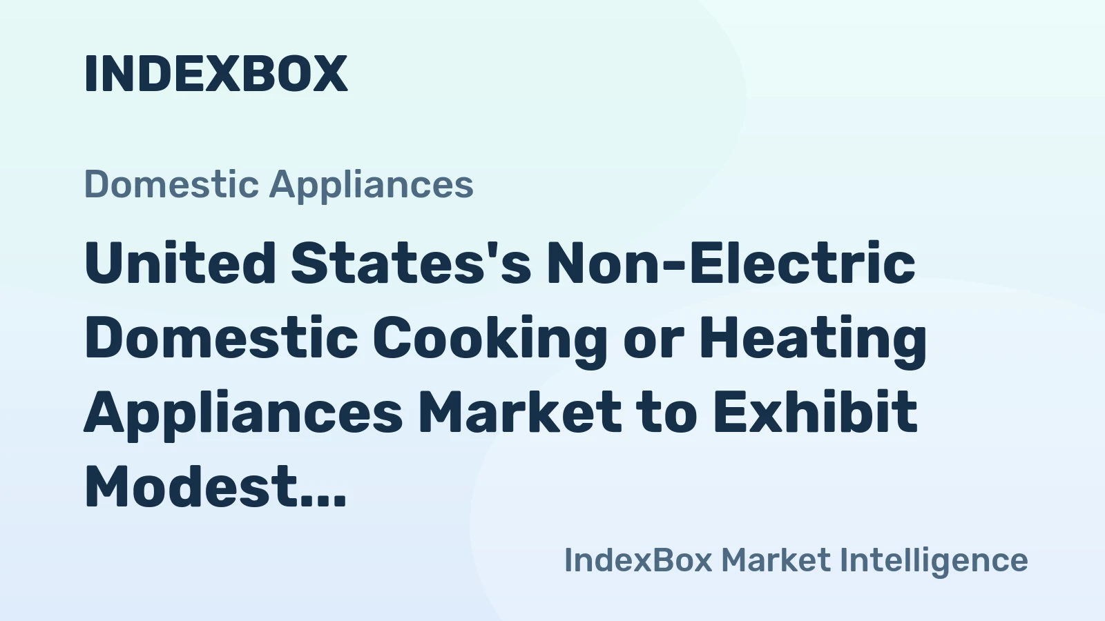 United States's Non-Electric Domestic Cooking or Heating Appliances Market to Exhibit Modest Growth with a CAGR of +0.6% from 2024 to 2035
