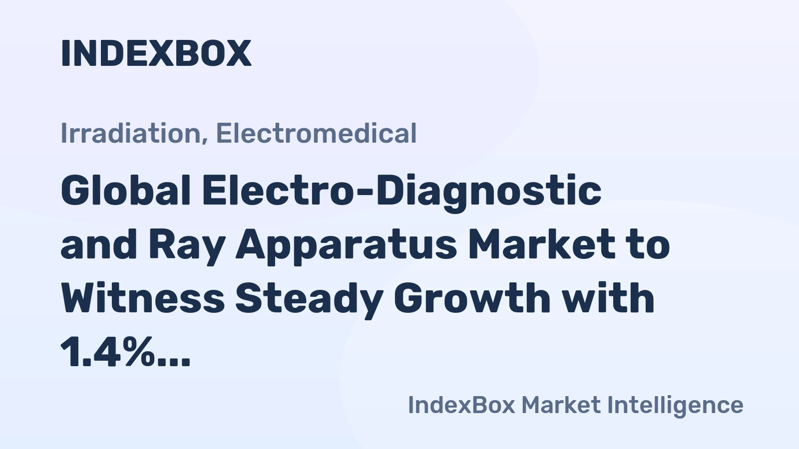 Global Electro-Diagnostic and Ray Apparatus Market to Witness Steady Growth with 1.4% CAGR Over Next Decade