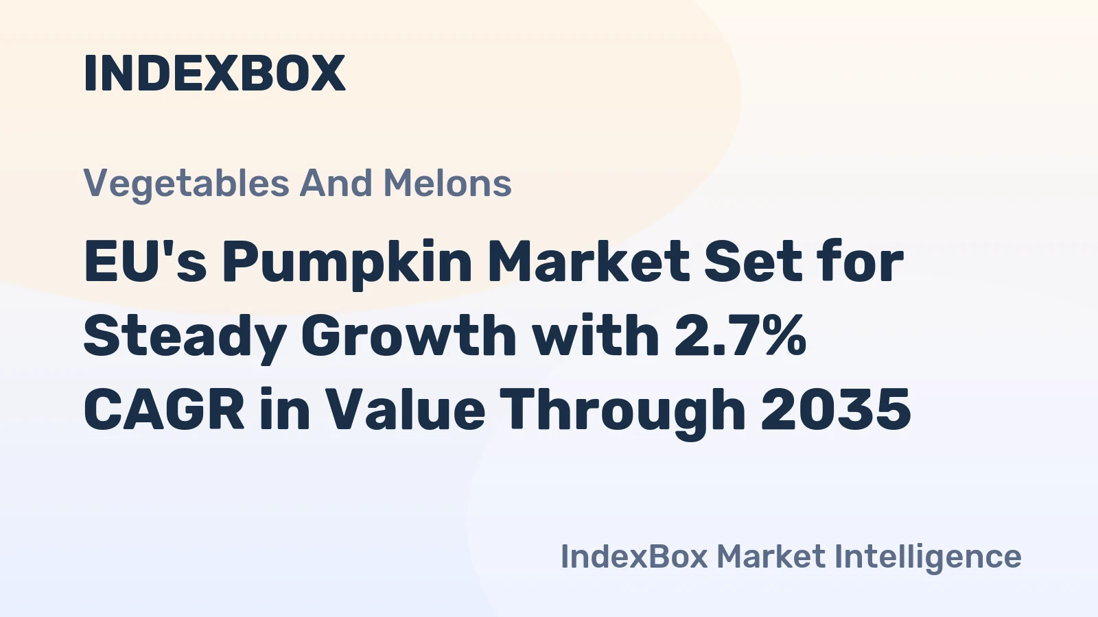 EU's Pumpkin Market Set for Steady Growth with 2.7% CAGR in Value Through 2035