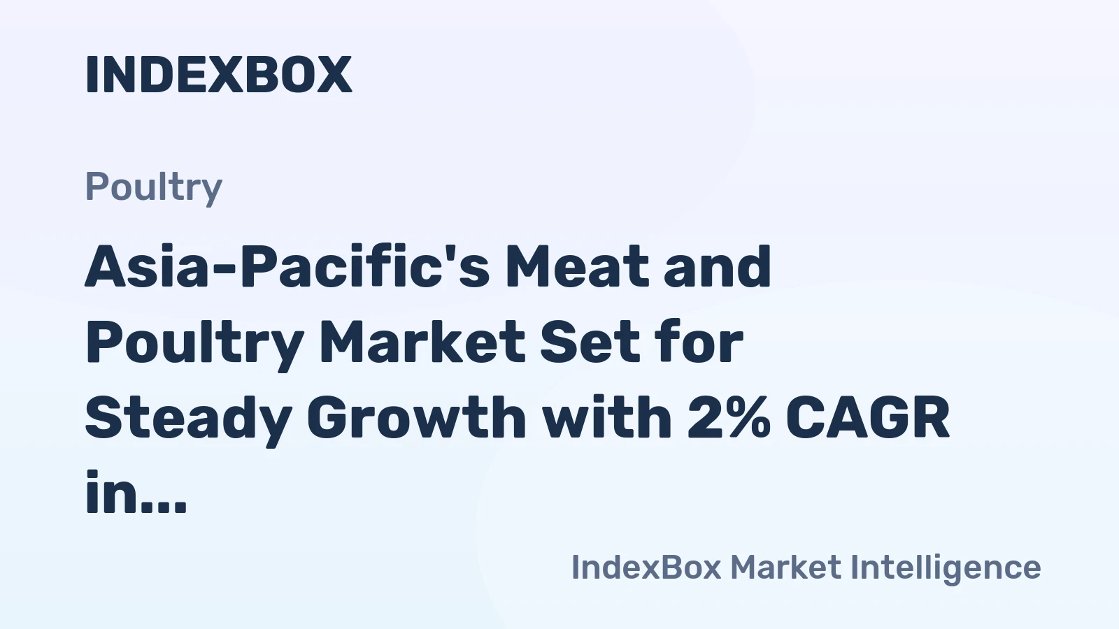 Asia-Pacific's Meat and Poultry Market Set for Steady Growth with 2% CAGR in Value Through 2035