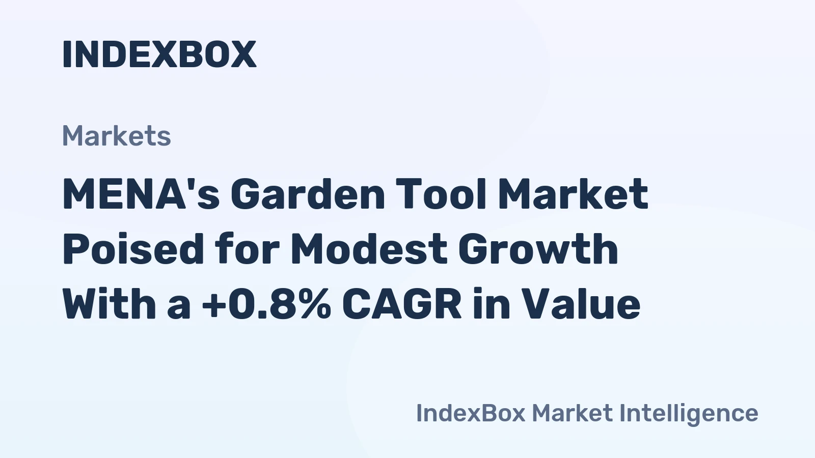 MENA's Garden Tool Market Poised for Modest Growth With a +0.8% CAGR in Value