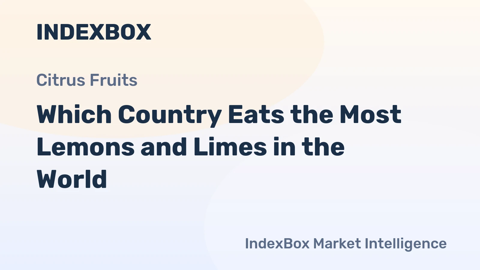 Which Country Eats the Most Lemons and Limes in the World?