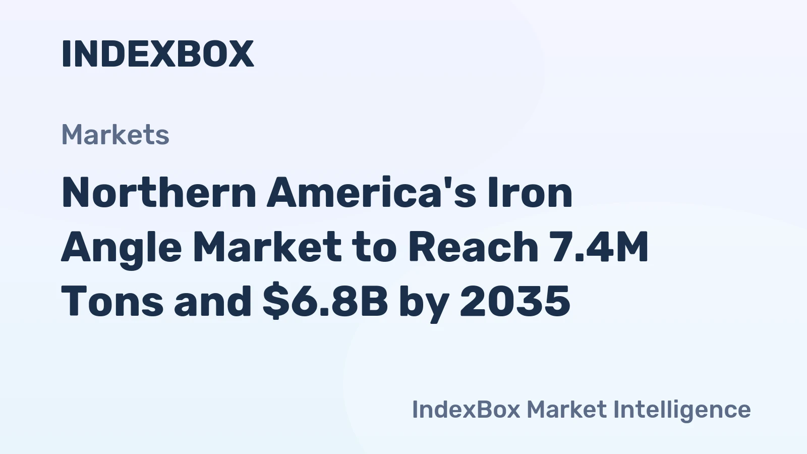 Northern America's Iron Angle Market to Reach 7.4M Tons and $6.8B by 2035