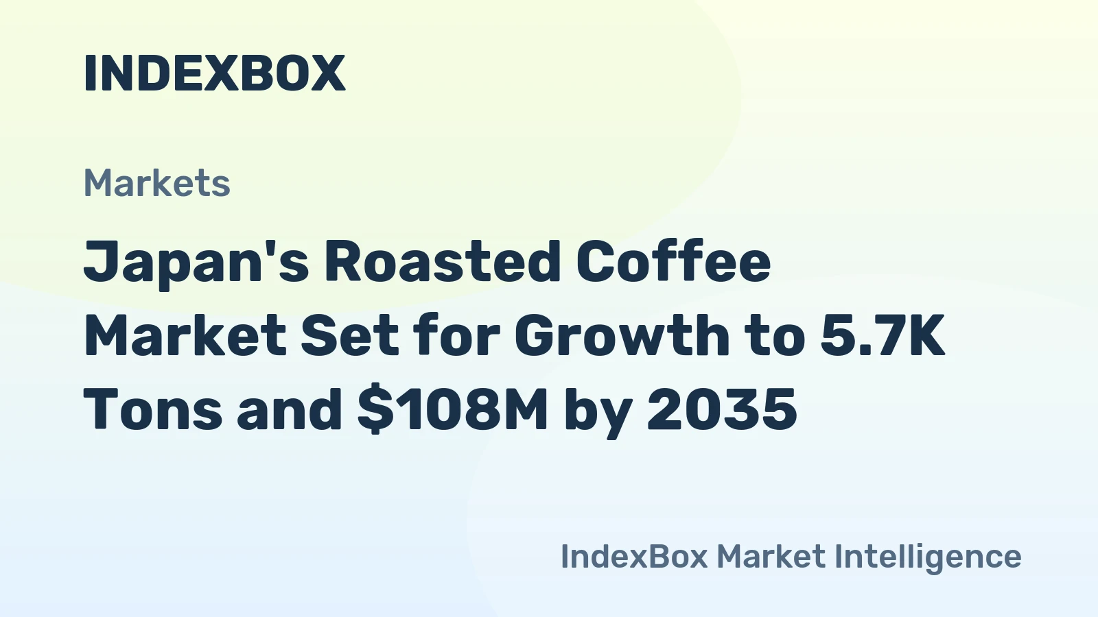 Japan's Roasted Coffee Market Set for Growth to 5.7K Tons and $108M by 2035