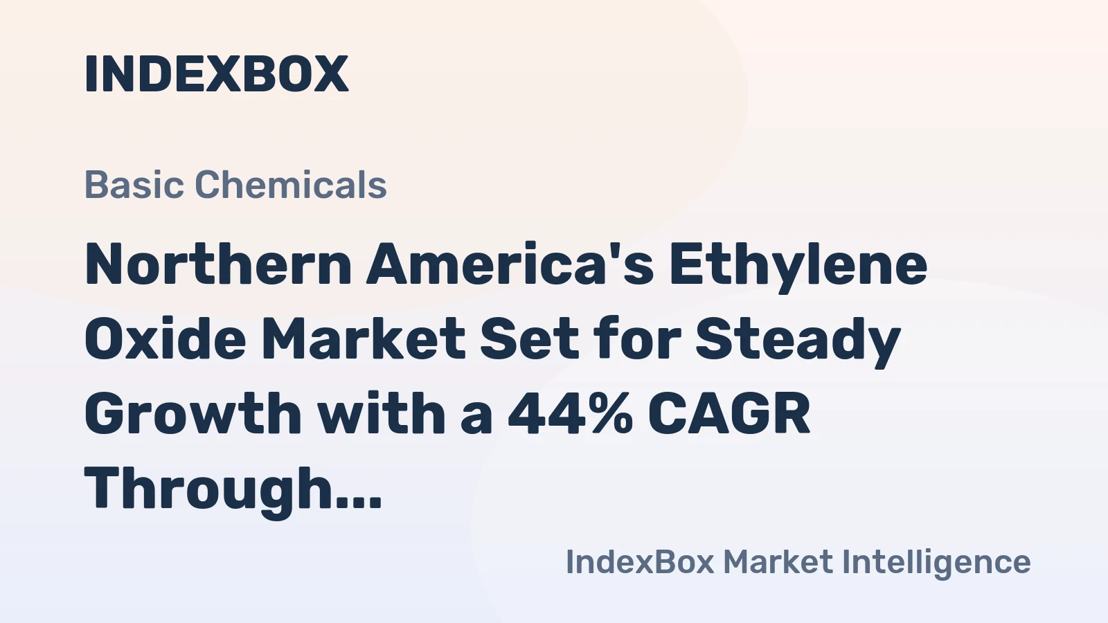 Northern America's Ethylene Oxide Market Set for Steady Growth with a 44% CAGR Through 2035