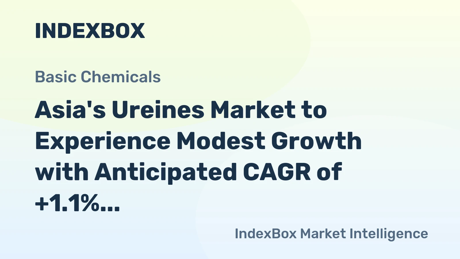 Asia's Ureines Market to Experience Modest Growth with Anticipated CAGR of +1.1% from 2024 to 2035