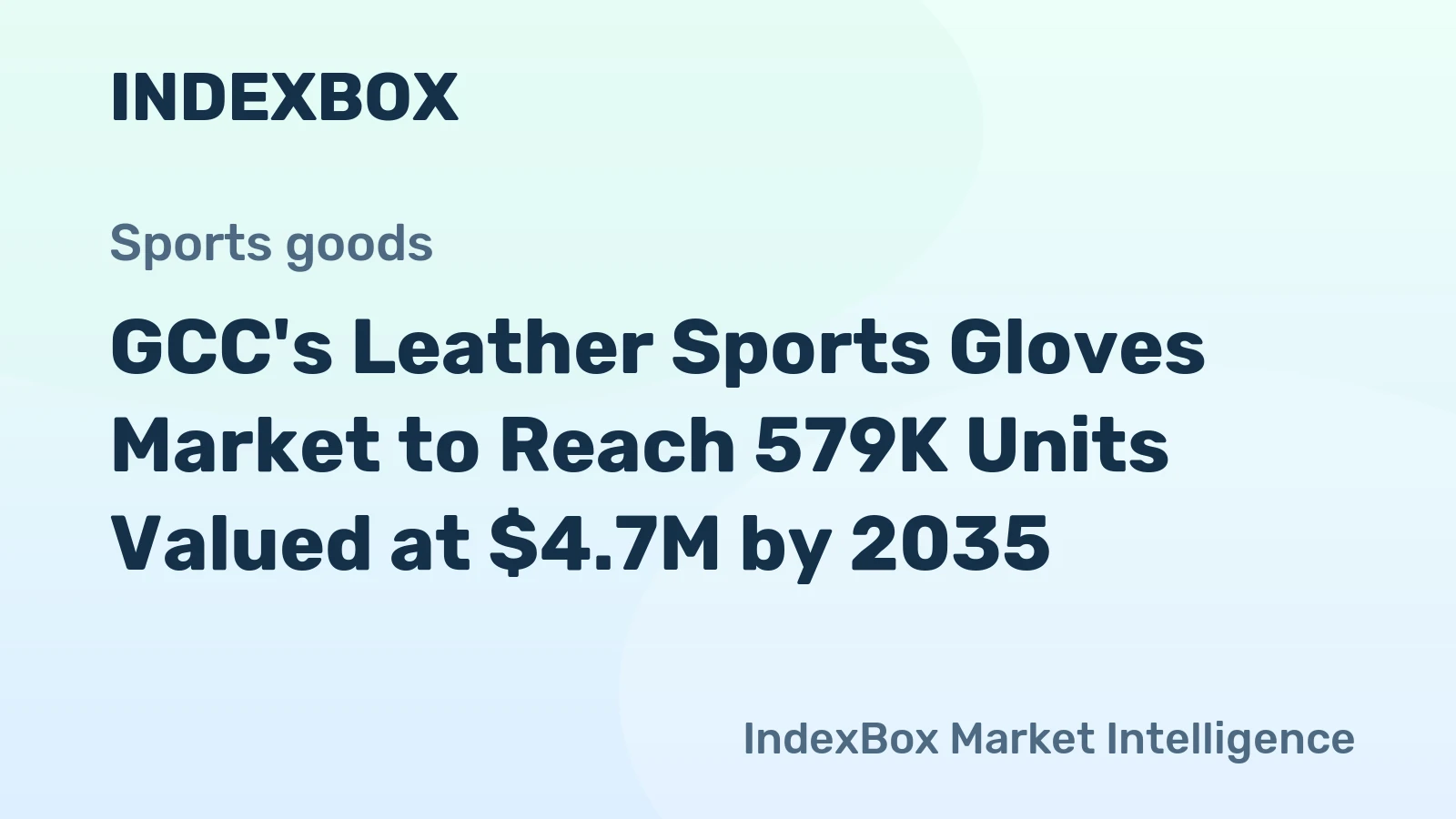 GCC's Leather Sports Gloves Market to Reach 579K Units Valued at $4.7M by 2035