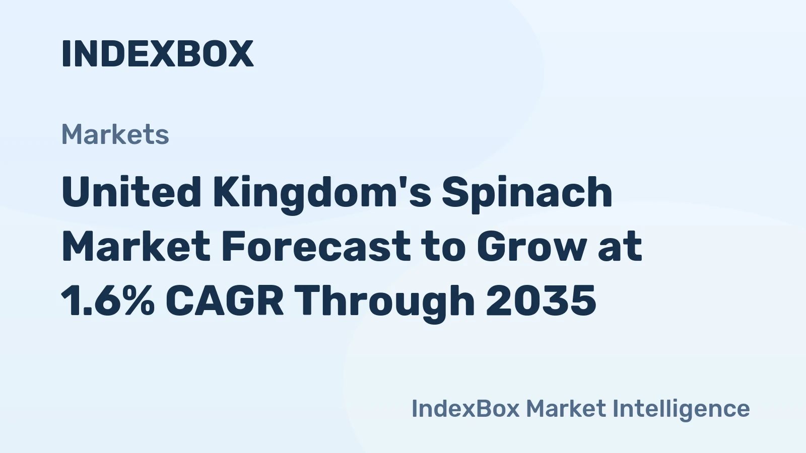 United Kingdom's Spinach Market Forecast to Grow at 1.6% CAGR Through 2035
