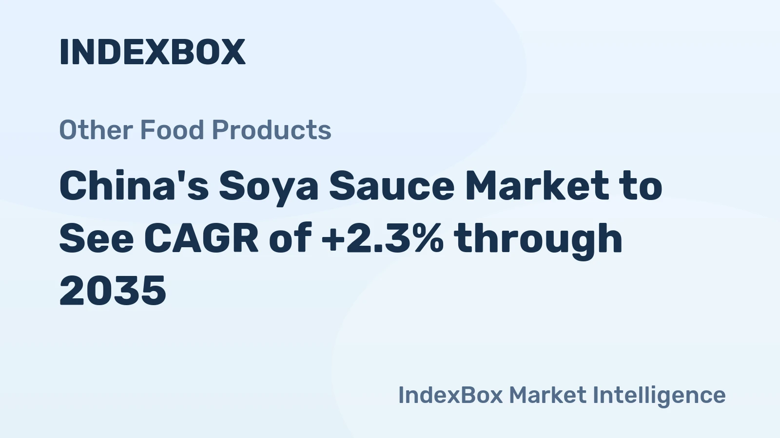 China's Soya Sauce Market to See CAGR of +2.3% through 2035