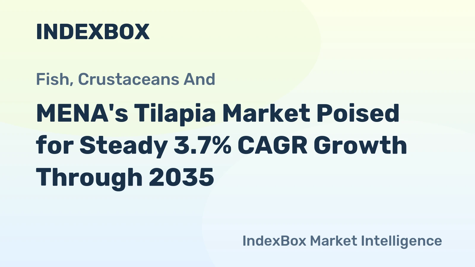 MENA's Tilapia Market Poised for Steady 3.7% CAGR Growth Through 2035