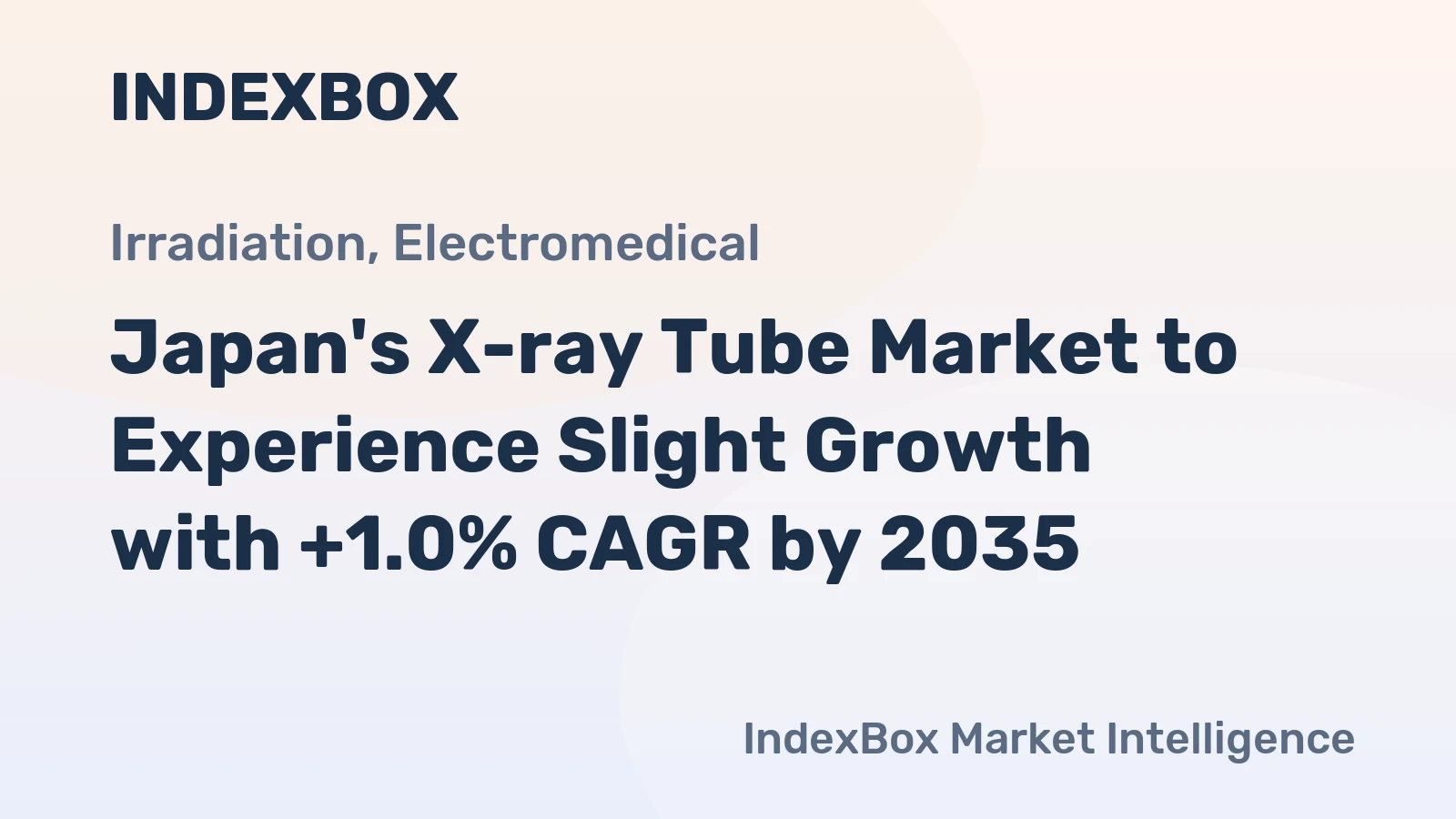 Japan's X-ray Tube Market to Experience Slight Growth with +1.0% CAGR by 2035