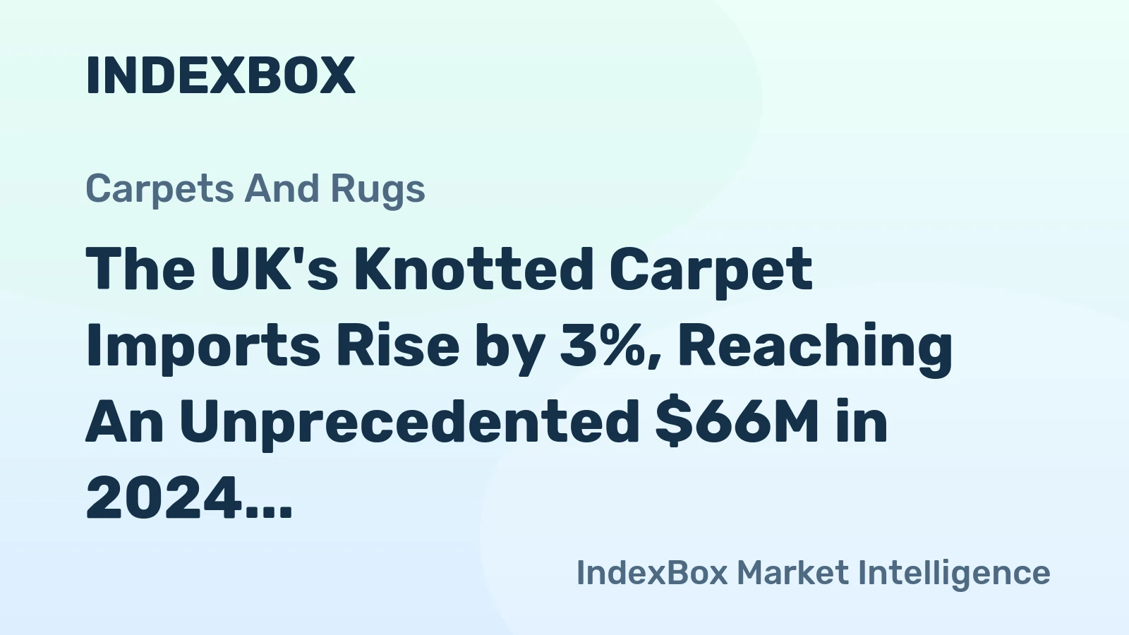 The UK's Knotted Carpet Imports Rise by 3%, Reaching An Unprecedented $66M in 2024