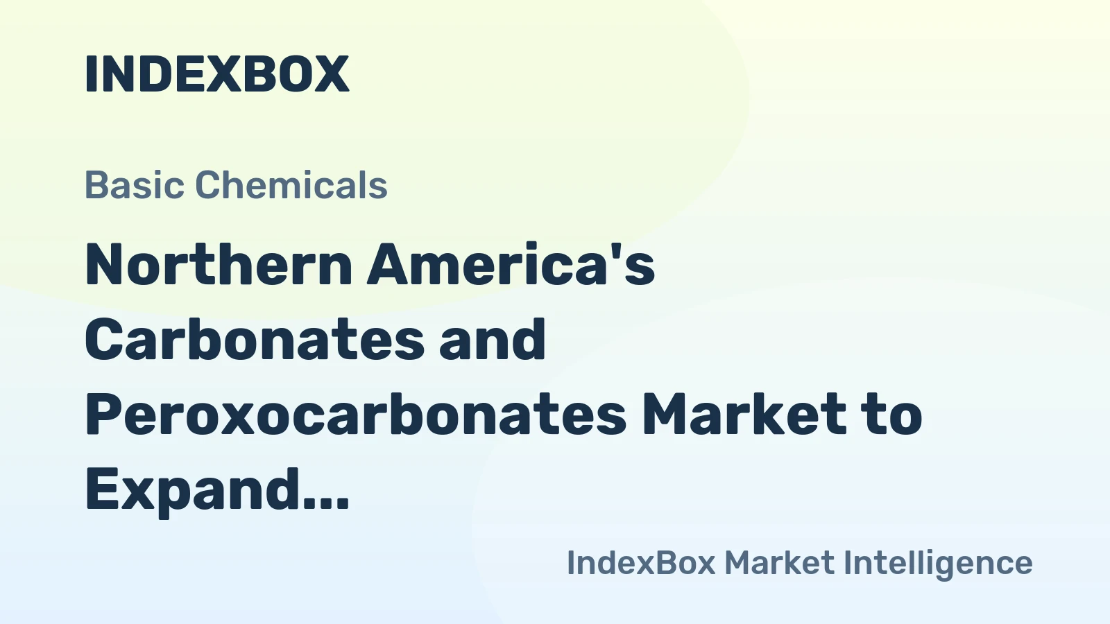 Northern America's Carbonates and Peroxocarbonates Market to Expand at 1.5% CAGR, Reaching 8.9M Tons by 2035