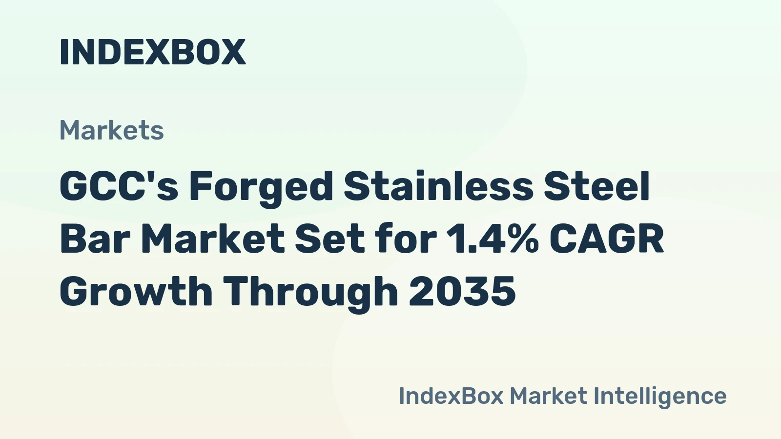 GCC's Forged Stainless Steel Bar Market Set for 1.4% CAGR Growth Through 2035