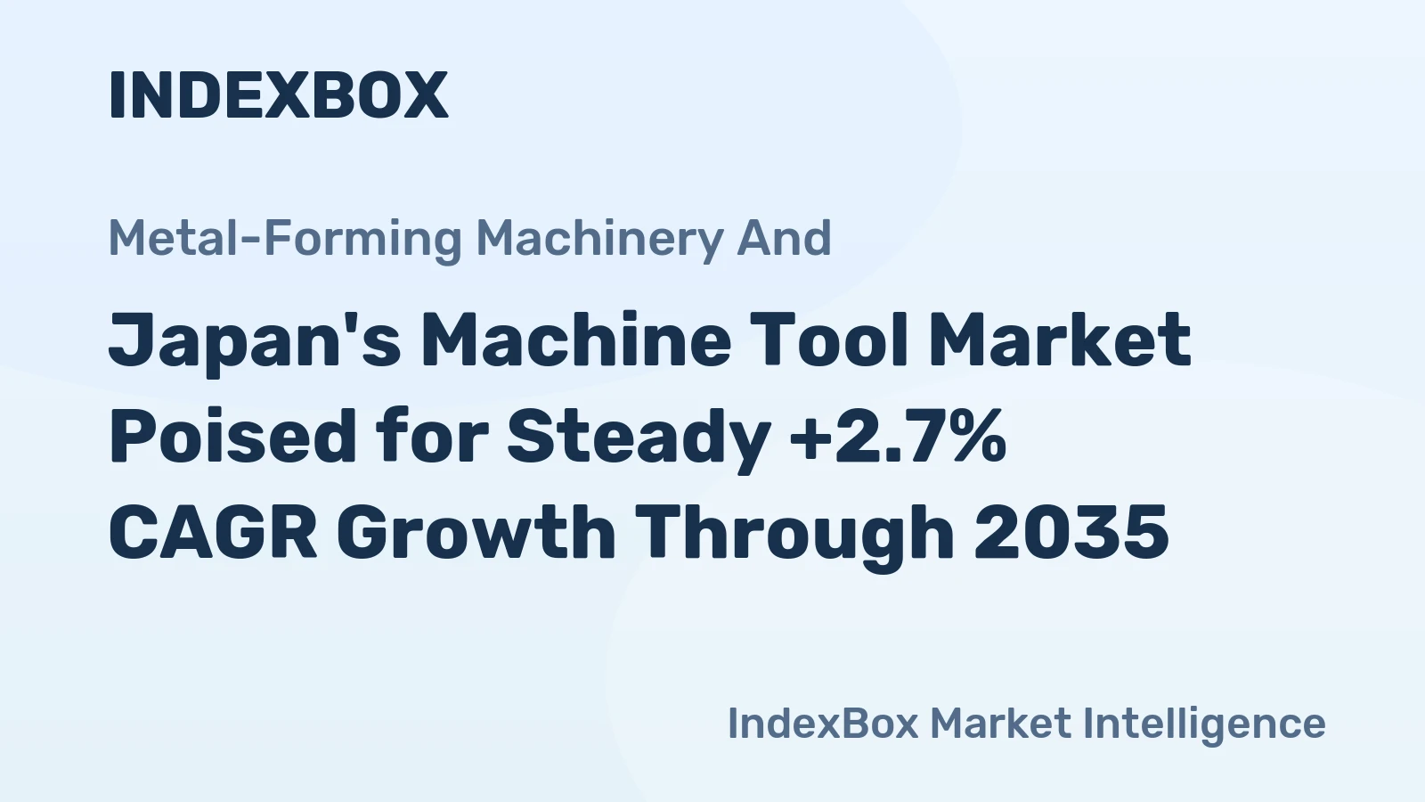 Japan's Machine Tool Market Poised for Steady +2.7% CAGR Growth Through 2035
