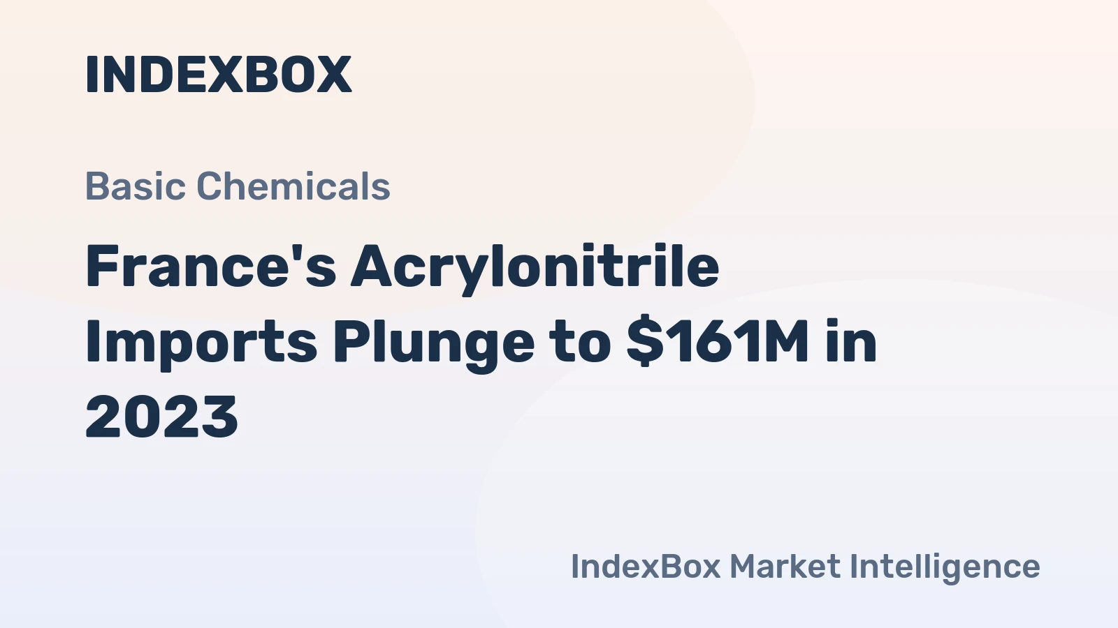 France's Acrylonitrile Imports Plunge to $161M in 2023
