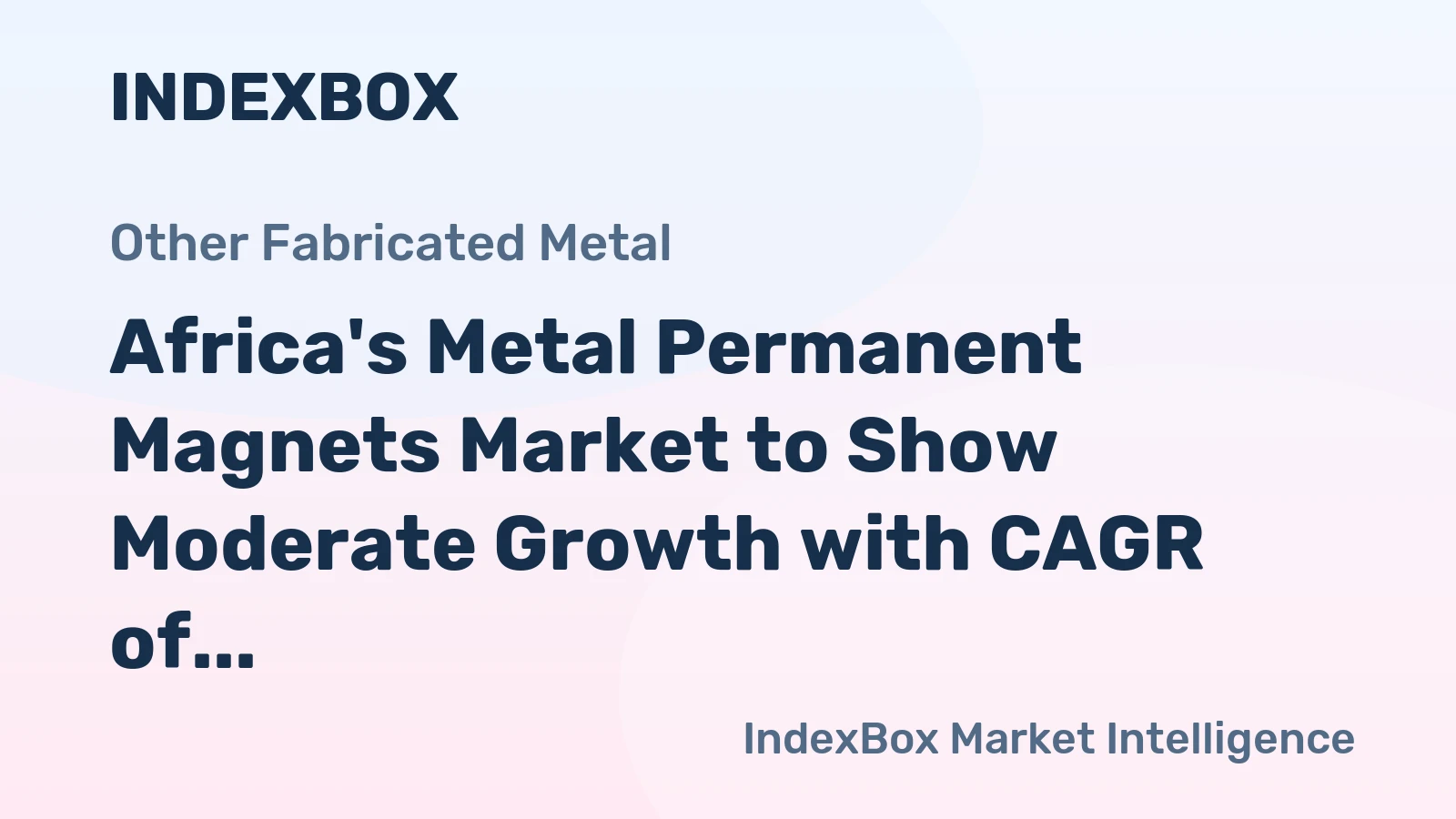 Africa's Metal Permanent Magnets Market to Show Moderate Growth with CAGR of +0.9% from 2024 to 2035