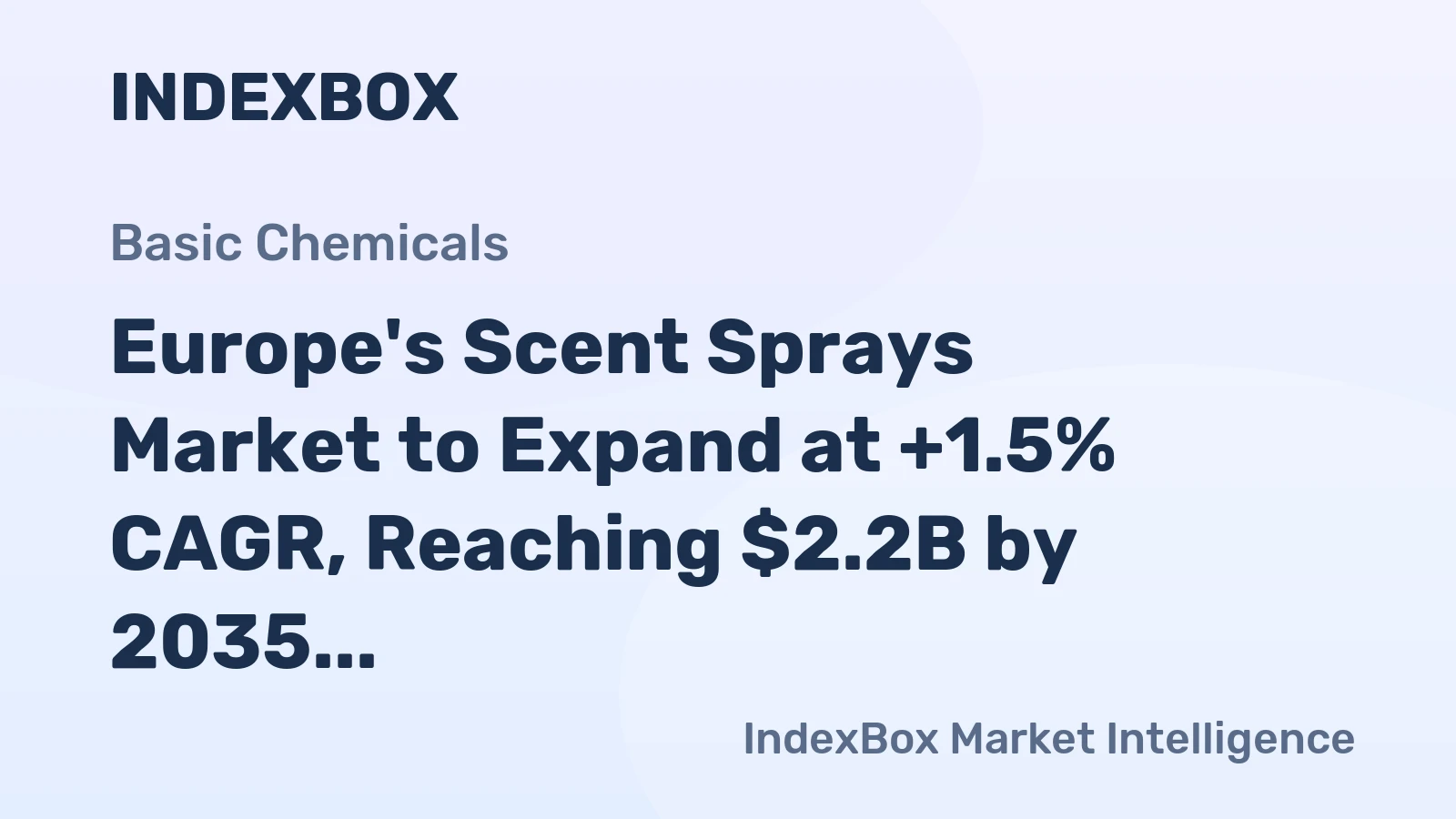 Europe's Scent Sprays Market to Expand at +1.5% CAGR, Reaching $2.2B by 2035