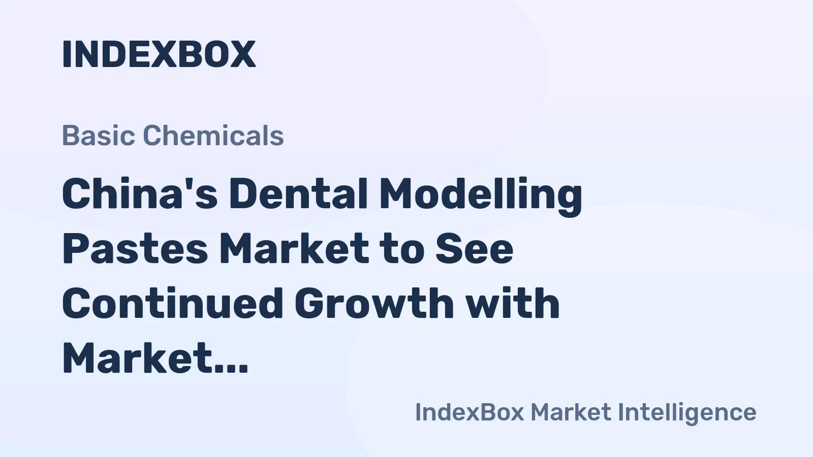 China's Dental Modelling Pastes Market to See Continued Growth with Market Volume Reaching 176K Tons and Market Value Reaching $504M by 2035