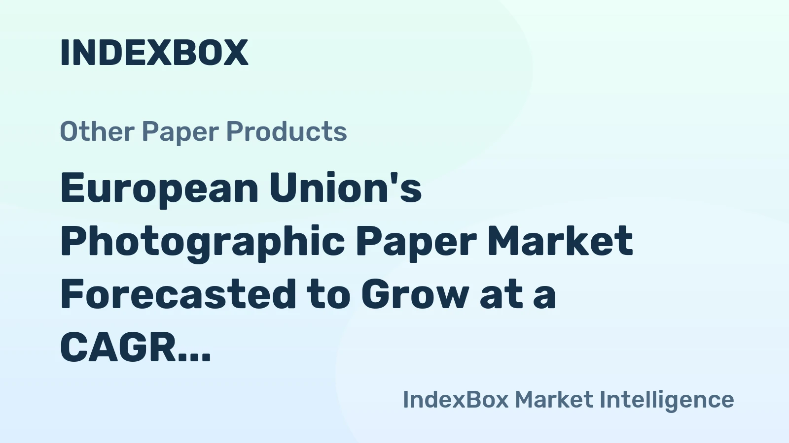 European Union's Photographic Paper Market Forecasted to Grow at a CAGR of +0.5% by 2035