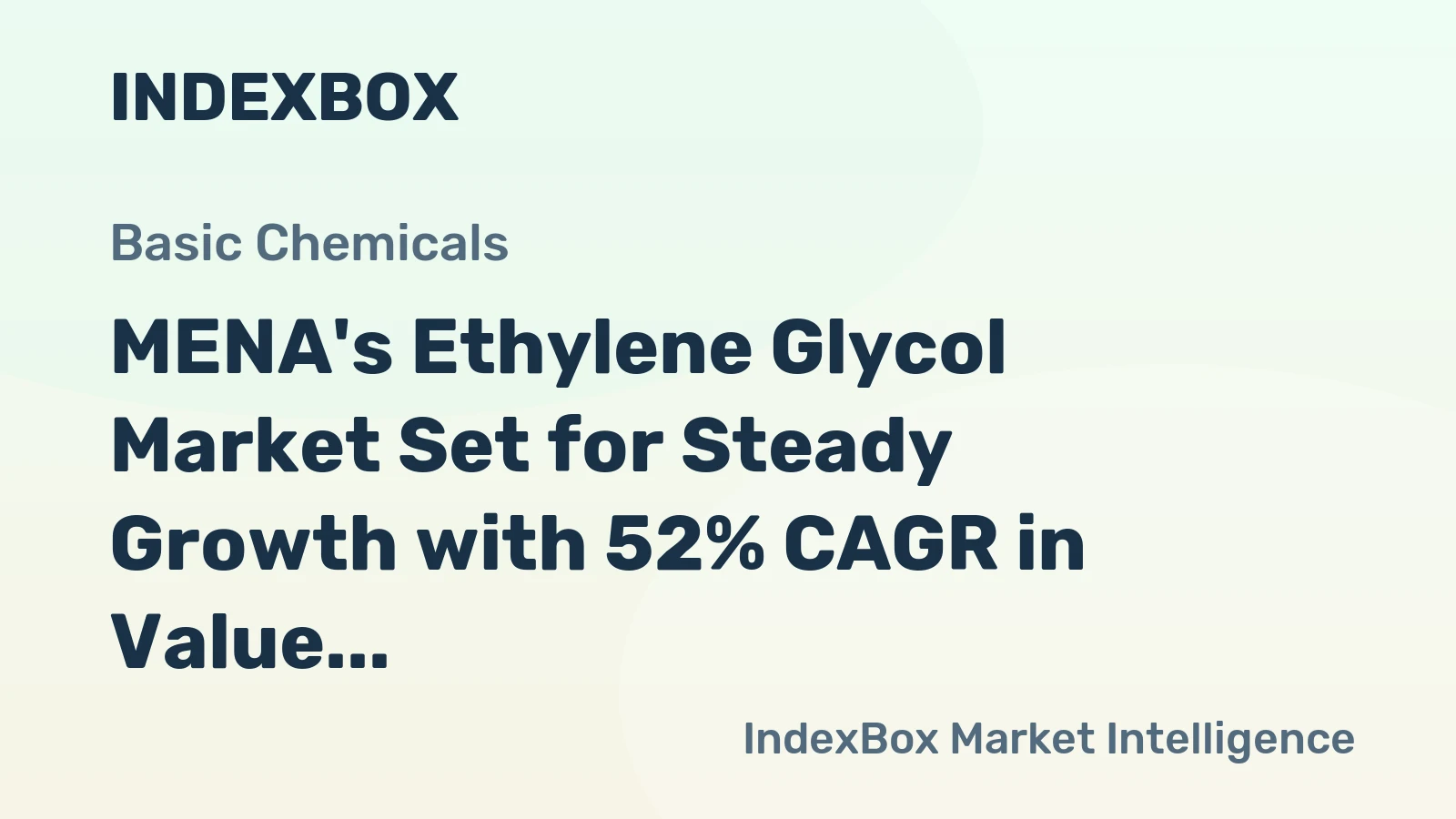 MENA's Ethylene Glycol Market Set for Steady Growth with 52% CAGR in Value Through 2035